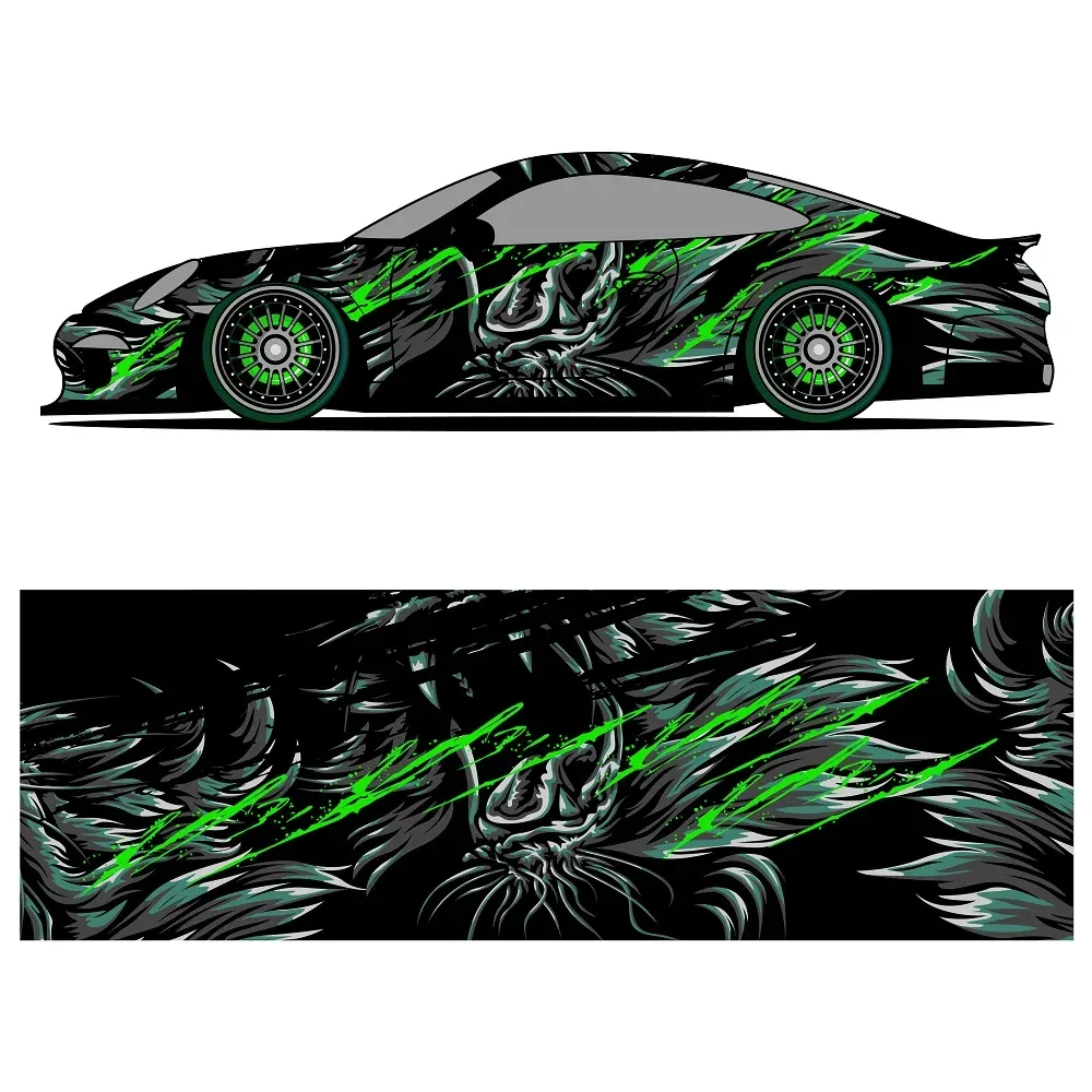 Kryptonite Race Cars Full Body Vinyl Wrap Decal Graffiti Art Graphic ...