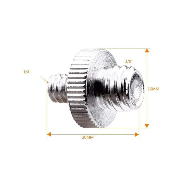 Metal 1/4 inch Male to 1/4 inch or 3/8 inch Male Threaded Adapter for ...
