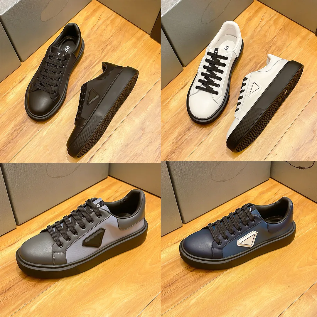 DHgate.com:Stylish Mens Black Casual Shoes with Triangle Logo ...