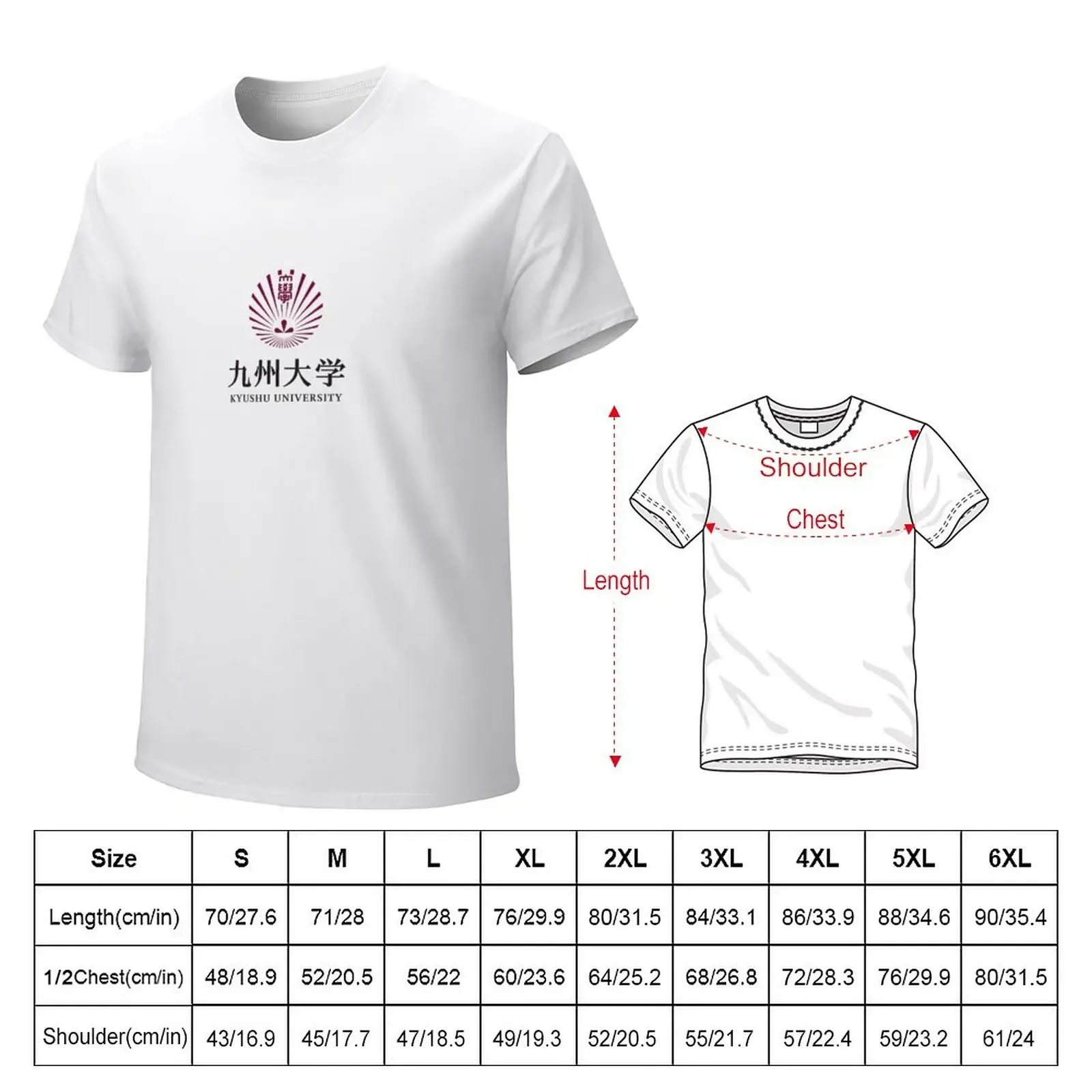 DHgate.com:Kyushu University Japan Logo Cotton T-Shirt, Unisex Casual ...