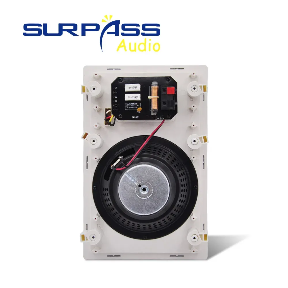 System 6 40W Passive Coaxial Ceiling Speakers 6.5 Inch Rectangular In ...