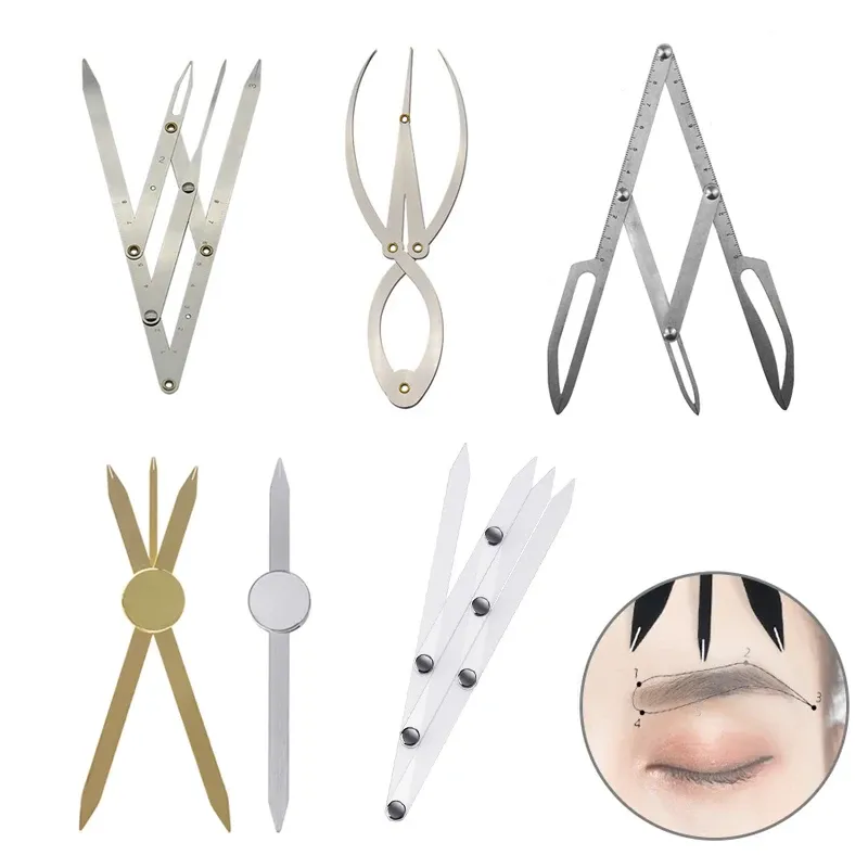 Eyebrow Gauge Set Golden Ratio Calipers For Precise Eyebrow Shaping And ...