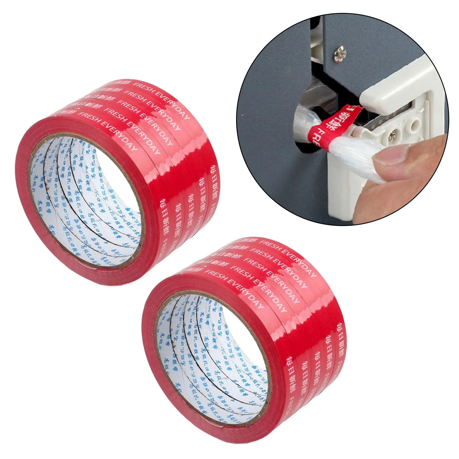 Clear Packaging Tapes 55M Length for Sealing Vegetables Meat Snack Cake ...