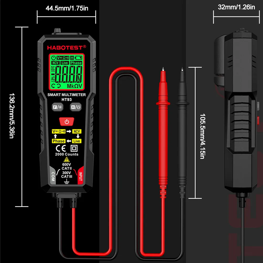 Wholesale HABOTEST HT93 Digital Multimeter Voltage... From Ddmyearth ...