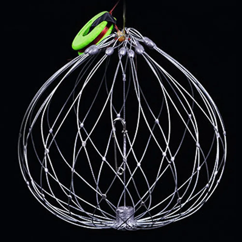 Wire Fish And Crab Traps Automatic Open Close Steel Wire Cage For ...