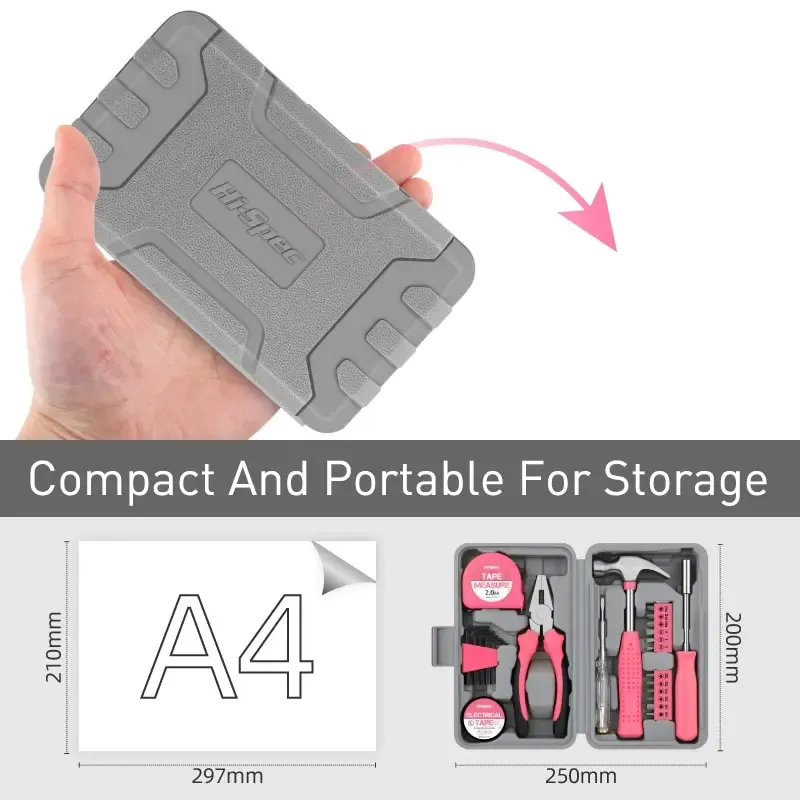 24 In 1 Multifunctional Home Repair Hand Tool Set with Pliers Tape ...