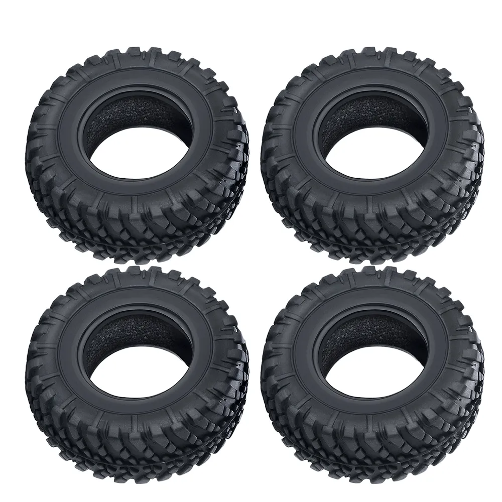 YEAHRUN Soft Rubber Mud Terrain Tires 38x15mm for 1/18 Kyosho Mini-Z ...