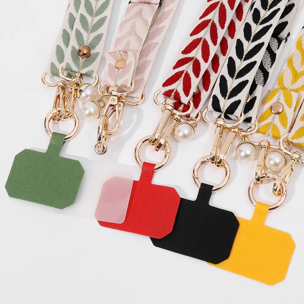 Pearl Pendant Phone Lanyard Necklace - Adjustable Crossbody Chain Strap ...