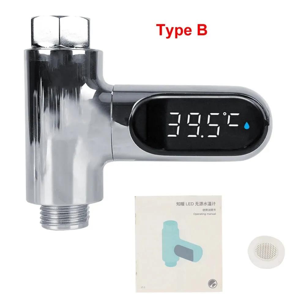 Hot Tub Water Temperature Monitor LED Display Thermometer for Shower ...