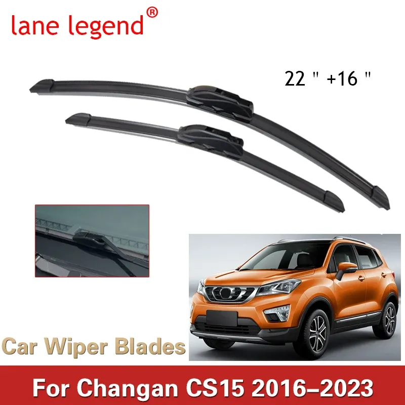 Premium Windshield Wiper Blades for Changan CS15 SUV 2016-2024 Set of 2 ...