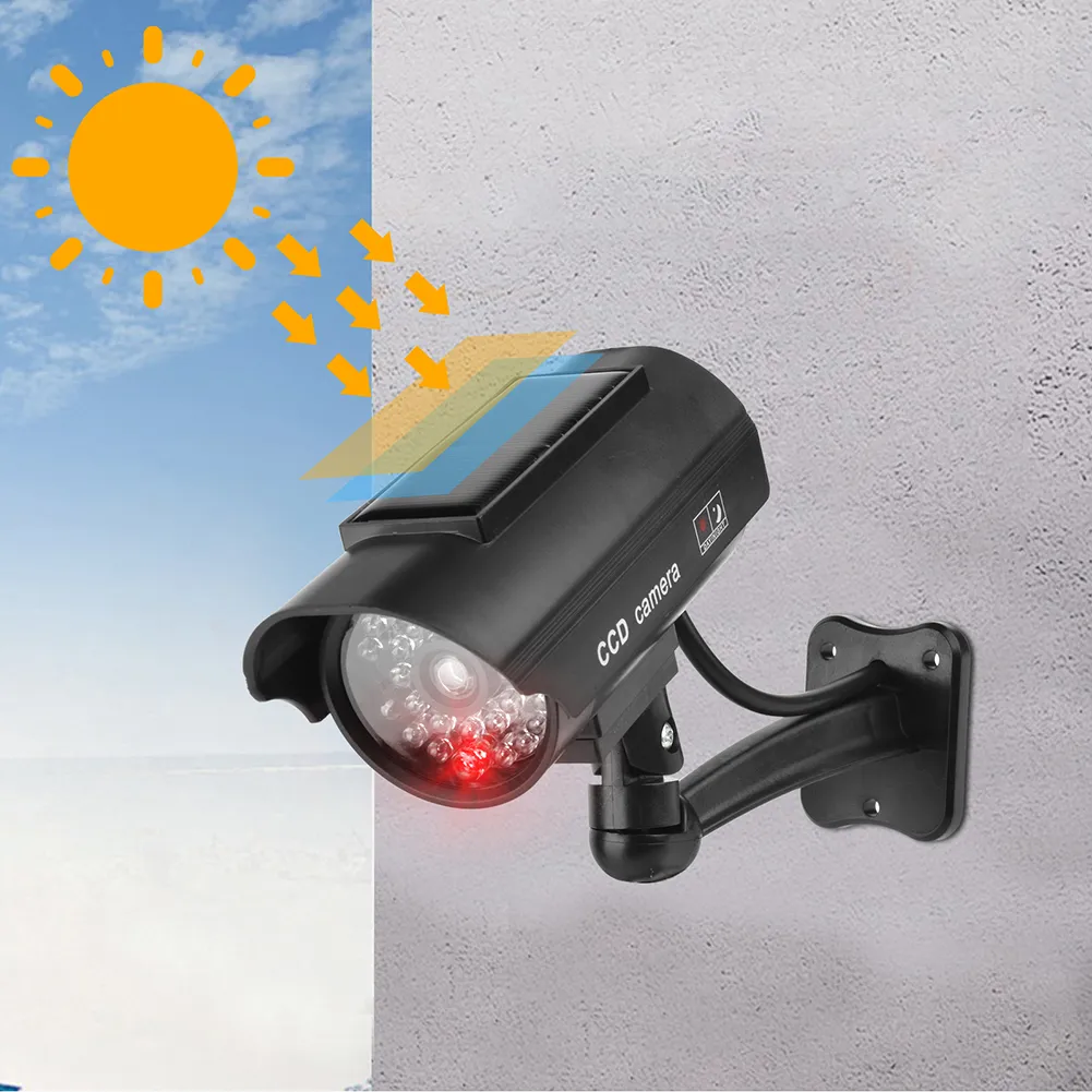 Dummy Surveillance Camera with Flashing Red LED Light, Fake CCTV ...