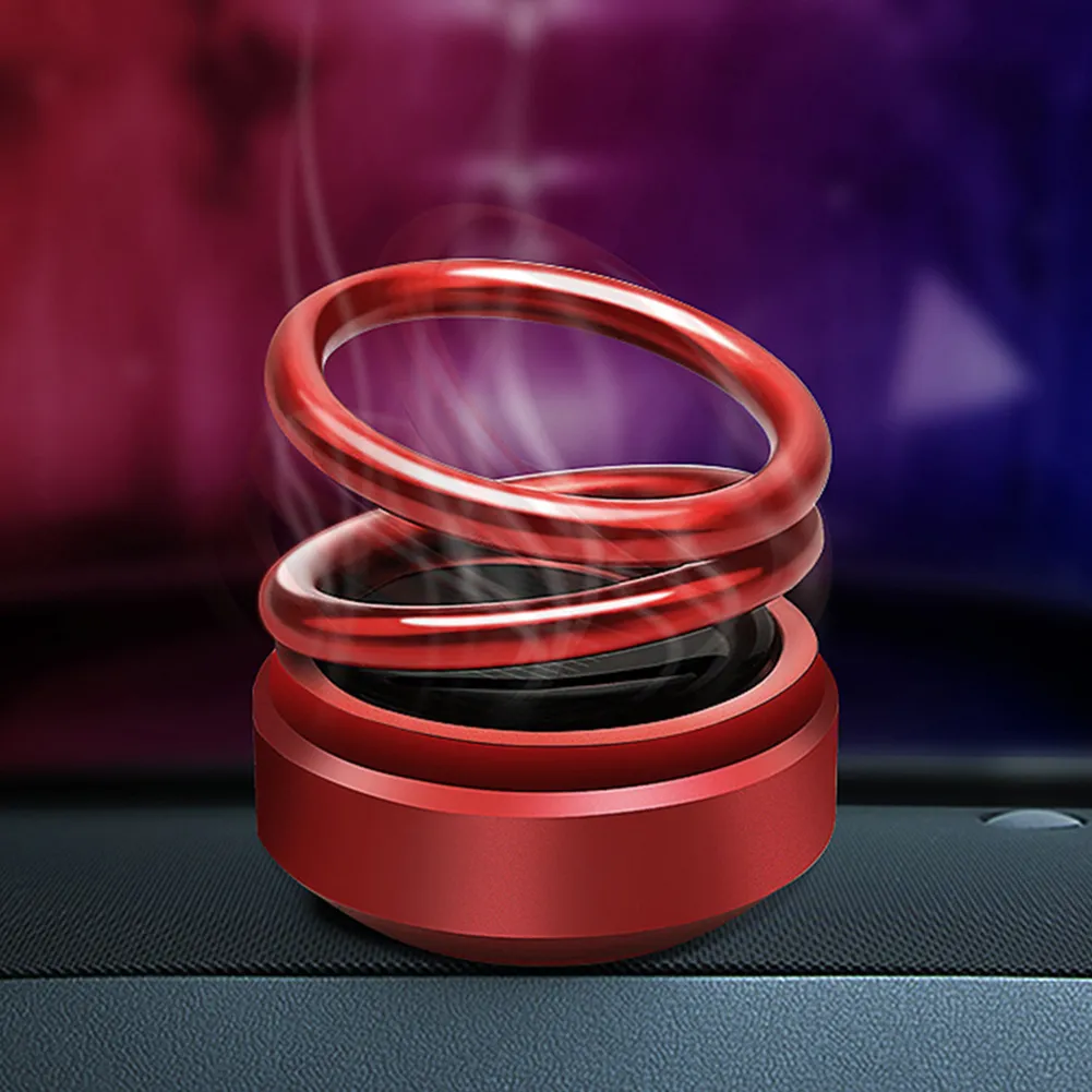 DHgate.com:Solar Powered Car Air Freshener | Rotating Double Ring ...