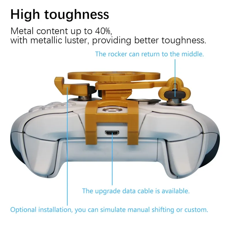 Gaming Steering Wheel PC Mini Racing Wheel Controller 3D Printed Add On ...