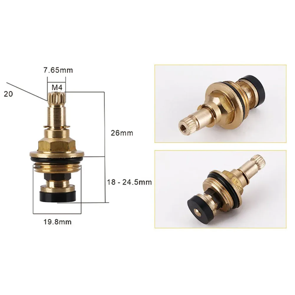 Brass Faucet Tap Valve Spool Faucet Cartridge Hot And Cold Water Spool ...
