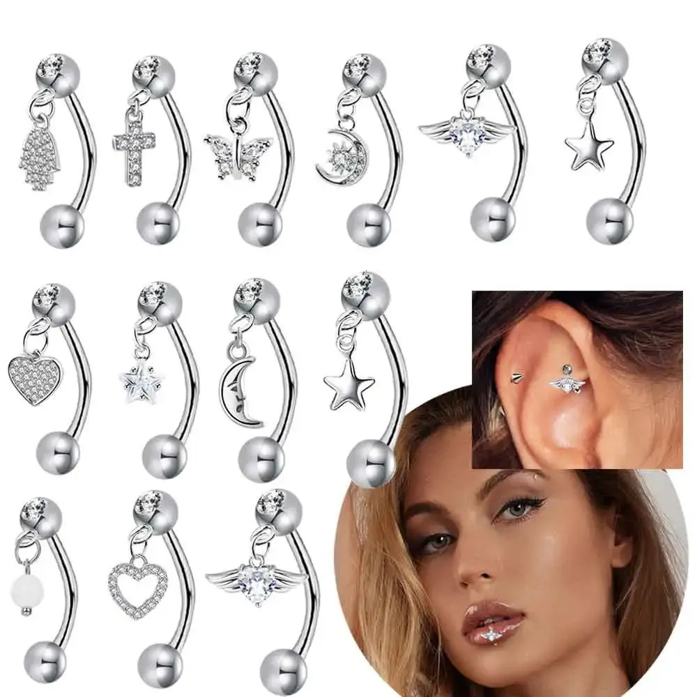 DHgate.com:16G 8mm Latex Body Jewelry Set - Eyebrow, Tragus, Conch ...