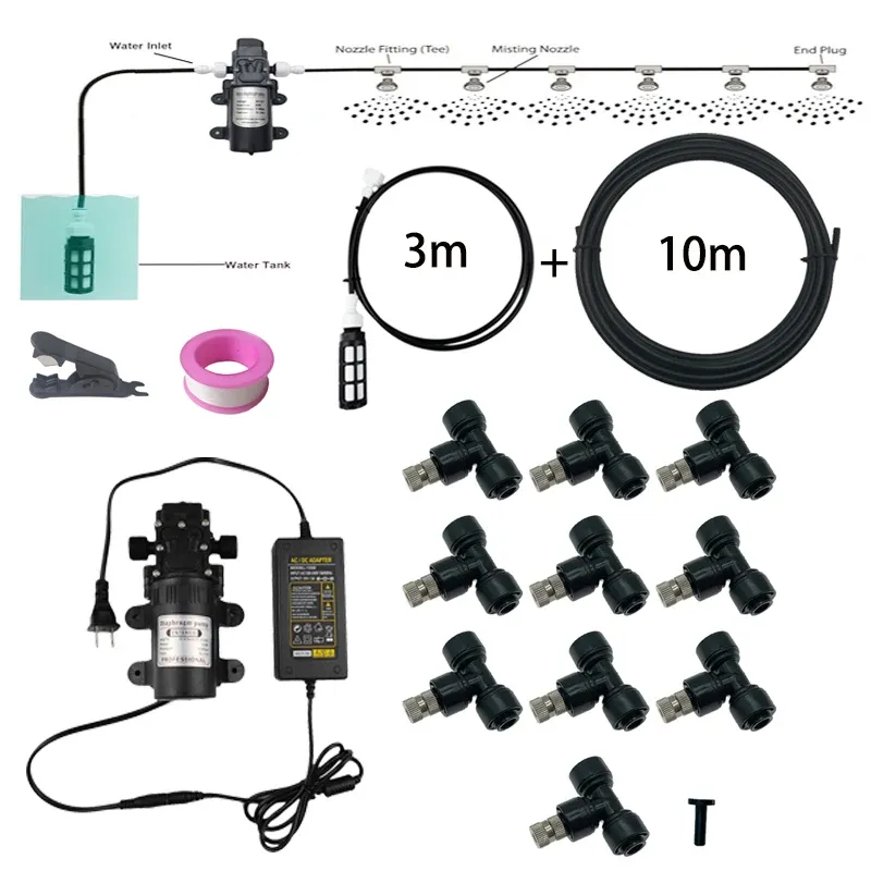 DHgate.com:DIY Water Mist Spray Electric Diaphragm Pump Kit Garden ...