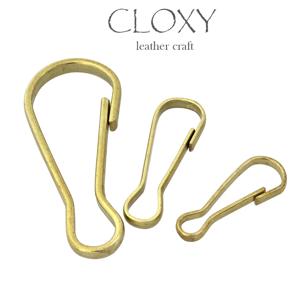 Solid Brass S-Ring Curtain Clasps - Split Key Ring Hooks, Chain Loop ...