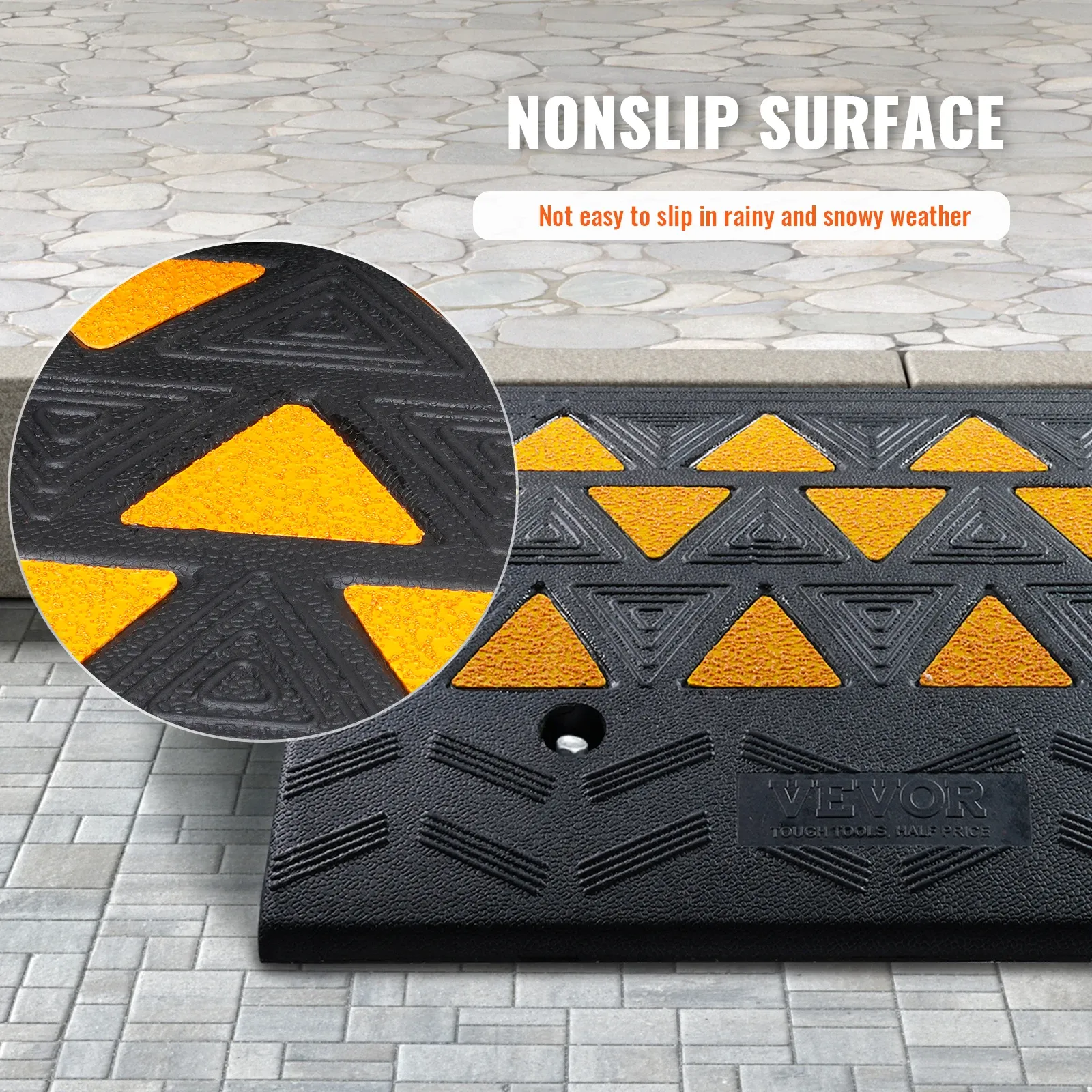 Car Ramp Heavy Duty Rubber Curb Ramp Heavy Duty Threshold Ramp For ...