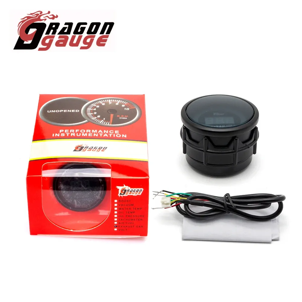 52mm Air Fuel Ratio Gauge, LED Digital Display with Narrowband O2 ...