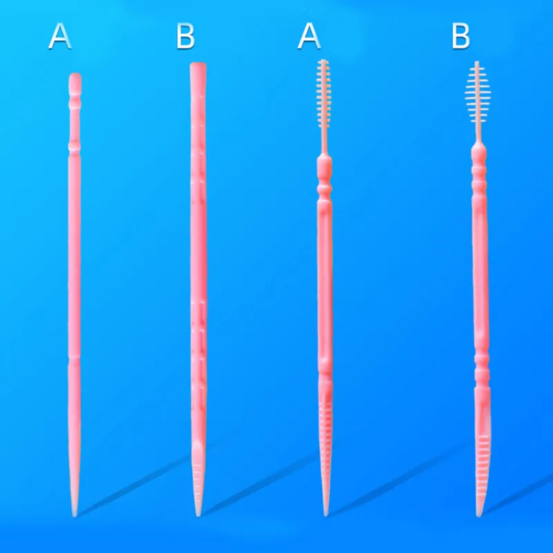 Interdental Silicone Toothpicks with Thread Disposable Dental Floss ...