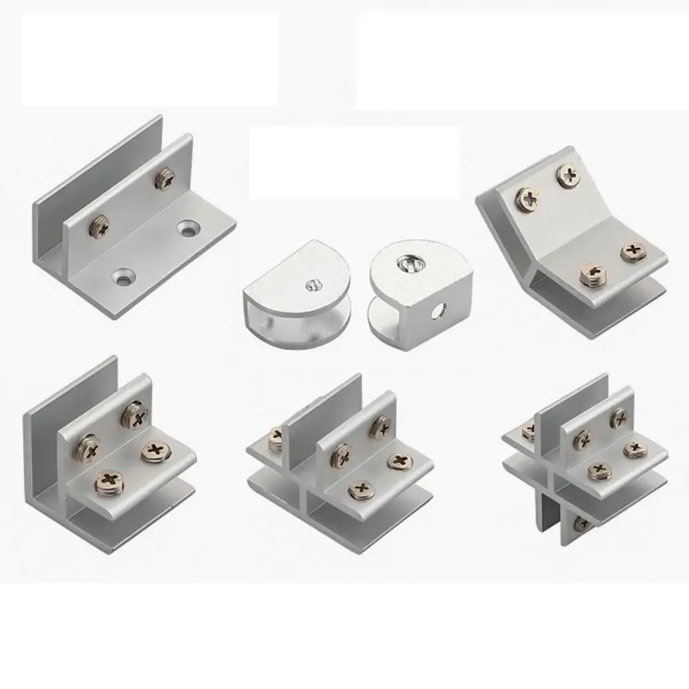 Durable Zinc Alloy Shelf Clips: Secure Glass & Wood Panels, Heavy Duty ...