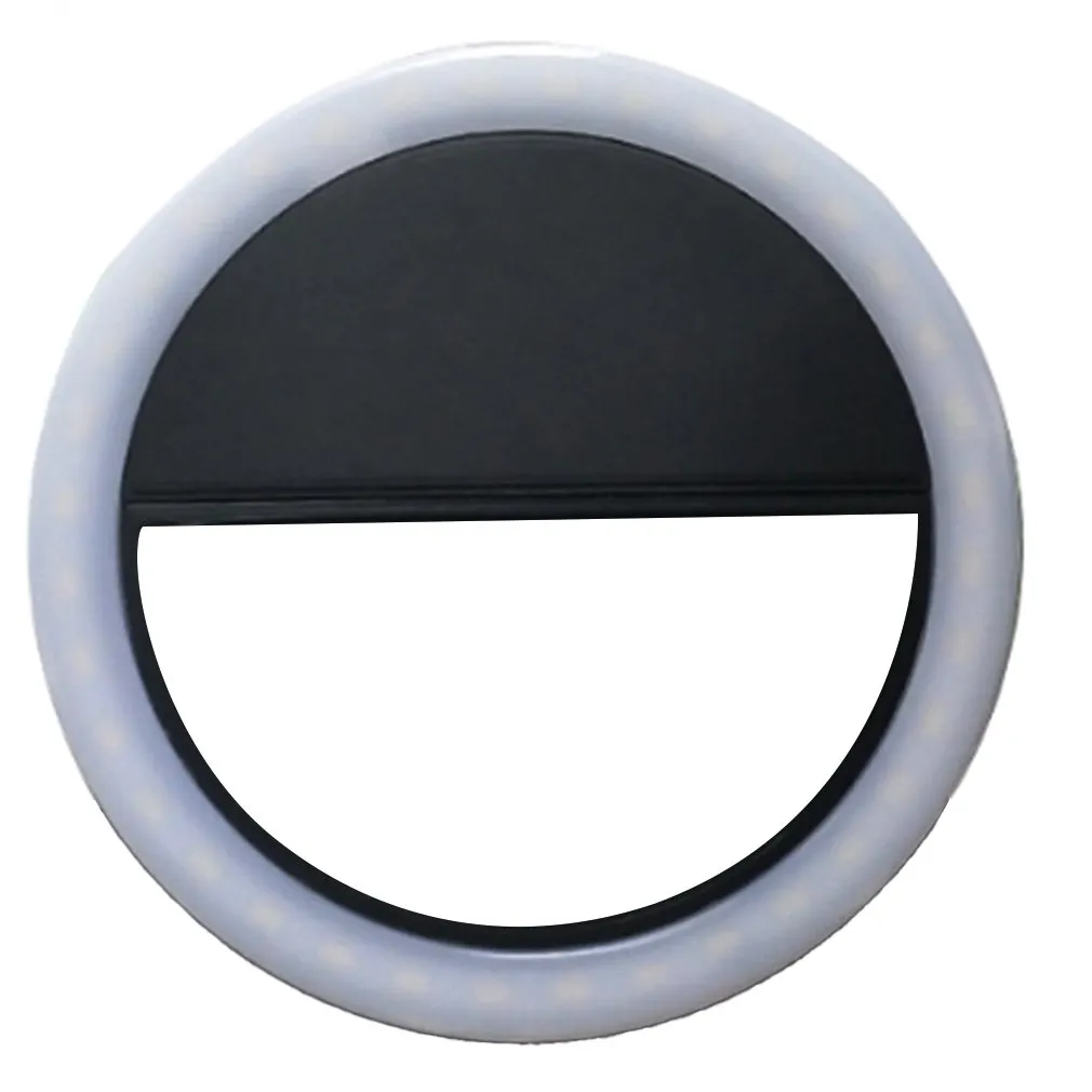 USB Charge LED Selfie Ring Light Clip for Mobile Phones up to 6.7 in ...