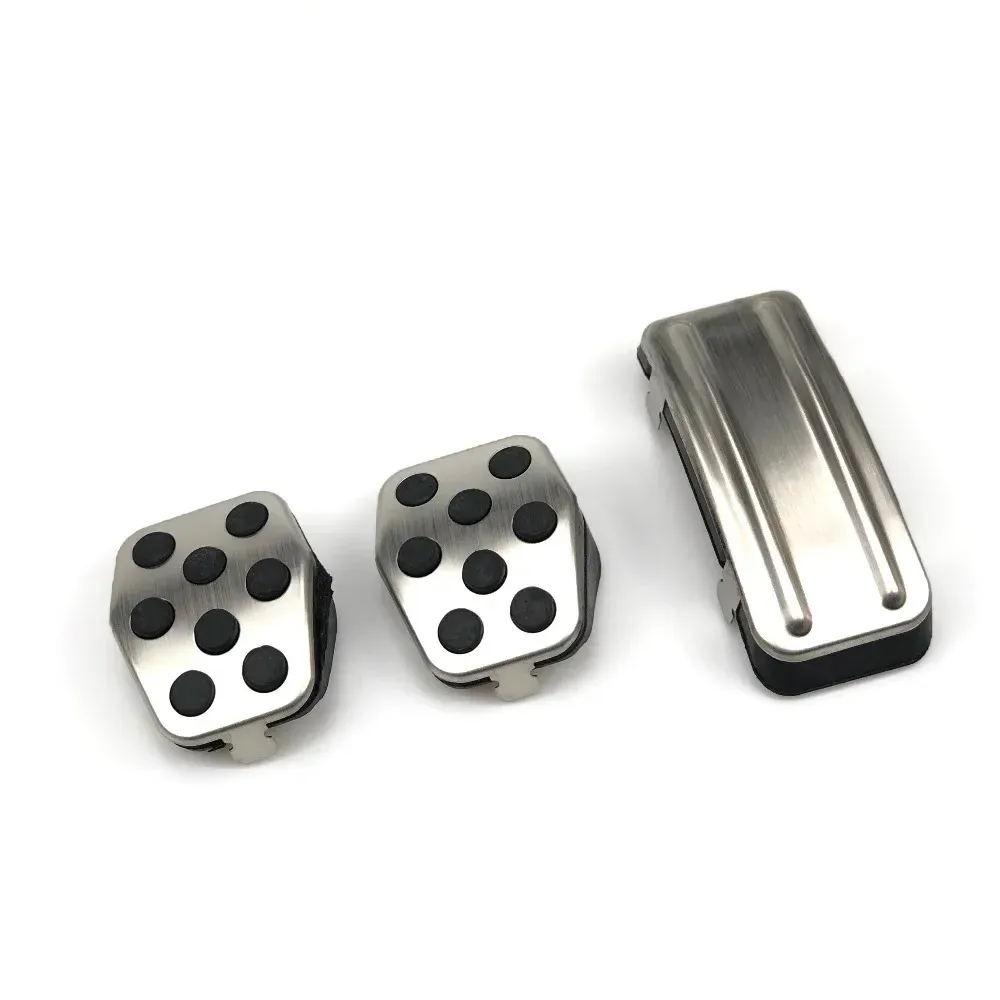 DHgate.com:Aluminum Alloy Gas Fuel Brake Pedals Foot Pedal Pad Cover ...