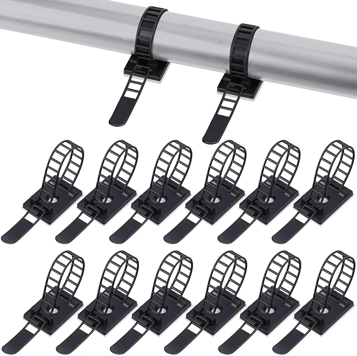 Adjustable Adhesive Cable Management Clips for Car, TV, PC, USB Cord ...