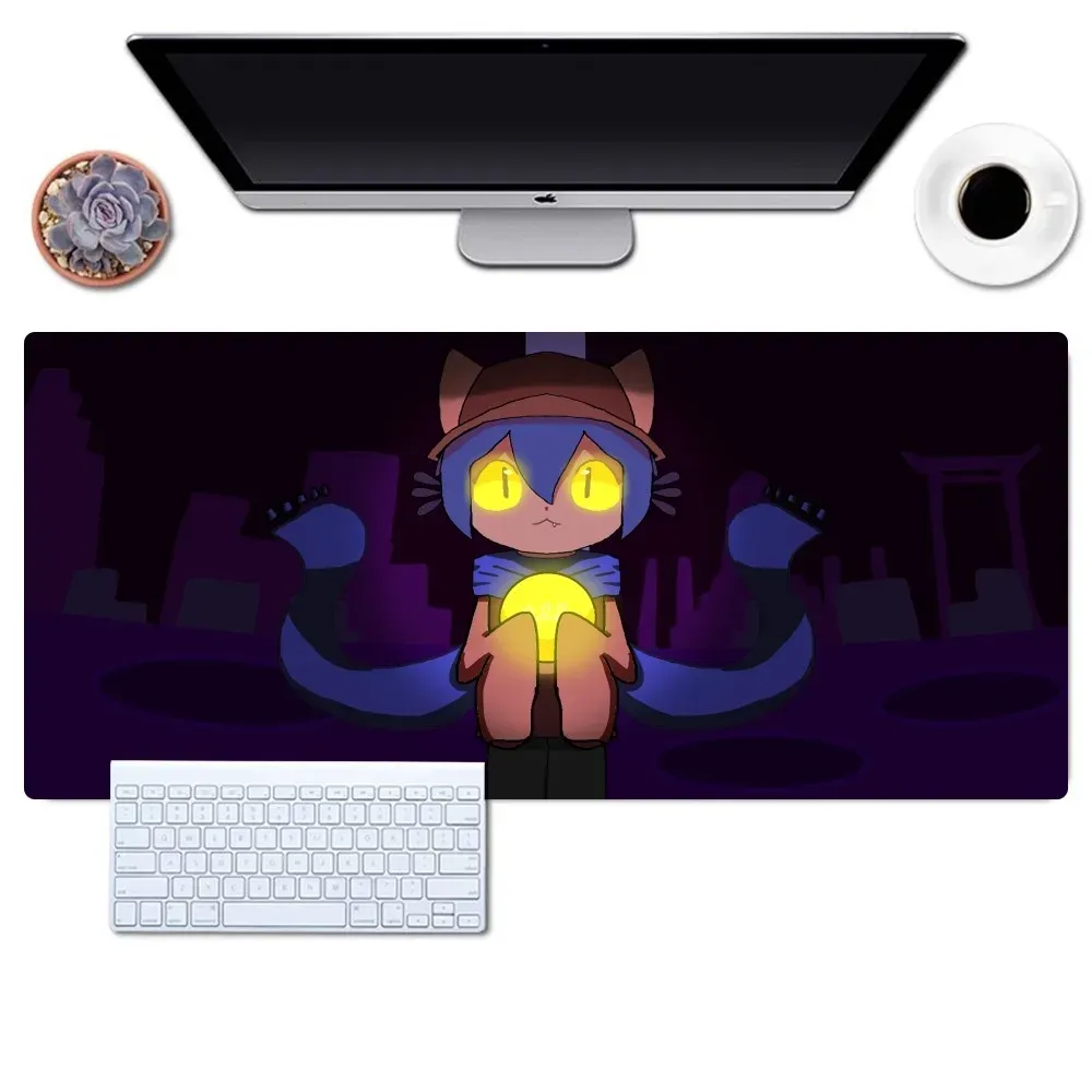 Niko Large Non-Slip RGB Gaming Mouse Pad Mat with Locked Stitched Edges ...