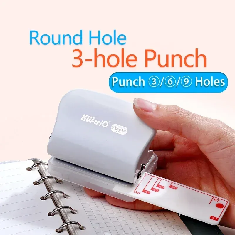 Wholesale Adjustable Paper Punch For A7 A6 A5 B5 Spiral Notebook 3/6/9 ...
