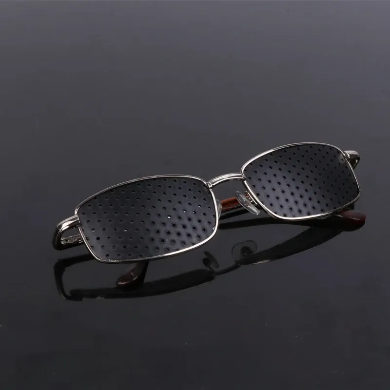 Round Metal Frame Glasses Pinhole Exercise Spectacles, Lightweight For ...