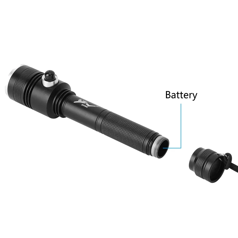 Waterproof LED Diving Flashlight, Powerful Underwater Dive Light with ...