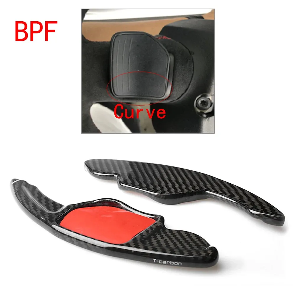 Carbon Fiber Car Paddle Shift Extension Shifter Trim for Audi A3 RS3 A5 RS6 A4L A6L R8 A7 Q3 A8 ...
