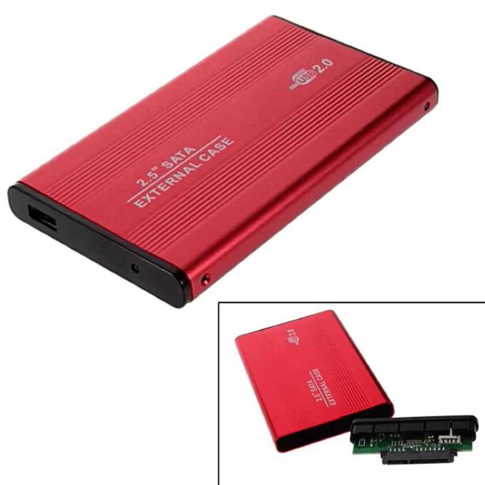 2024 USB 2.0 External Hard Drive Enclosure w/ Aluminum Shell, Fits 2.5 ...