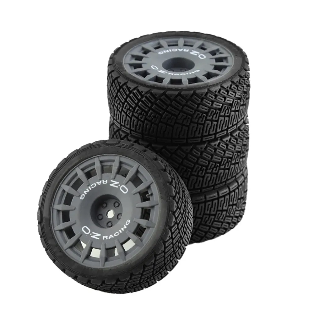 NEW 1/10 RC Racing Car Tires On Road Tyre Wheel For Tamiya TT01 TT02 ...