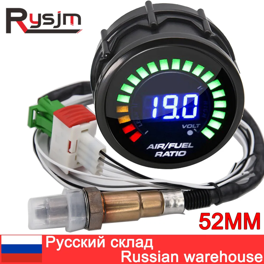 DHgate.com:52mm Air Fuel Ratio Gauge, LED AFR Meter, Car O2 Sensor Kit ...