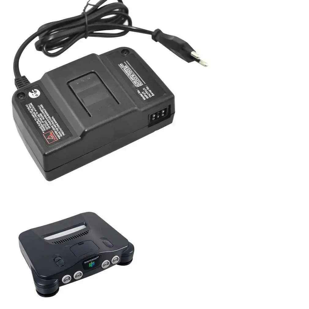 Nintendo 64 Power Adapter - AC Power Supply Cord for Charging - US/EU ...