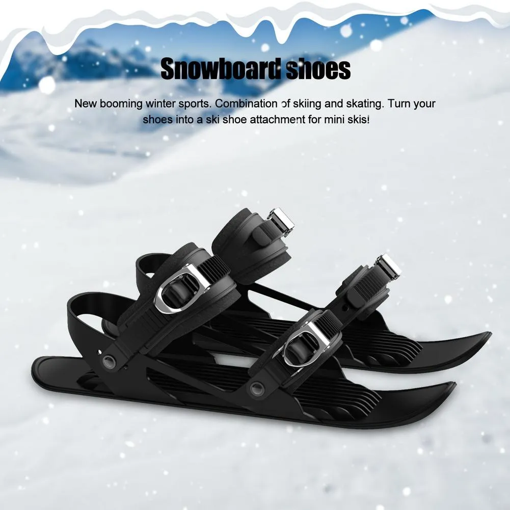 Adjustable Mini Ski Skates: Portable Snowblades with High-Quality ...