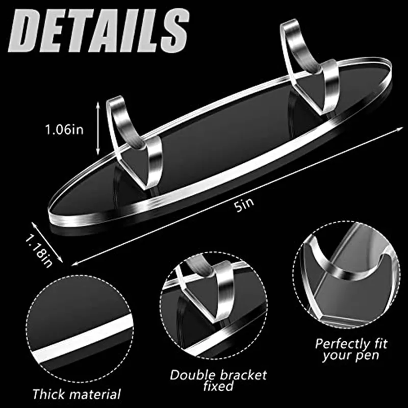 DHgate.com:Acrylic Pen Display Stand (2-Pack) - Transparent Desk ...