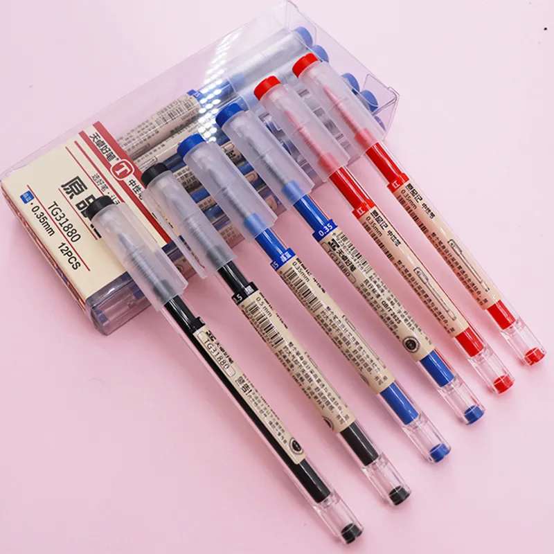 DHgate.com:11Pcs 0.35mm Ultra Fine Gel Pens, Black/Blue/Red Ink Refills ...
