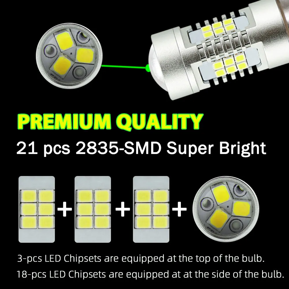 DHgate.com:W21/5W 7443 SRCK 3-Color LED Bulb T20 W21W Car Light for ...