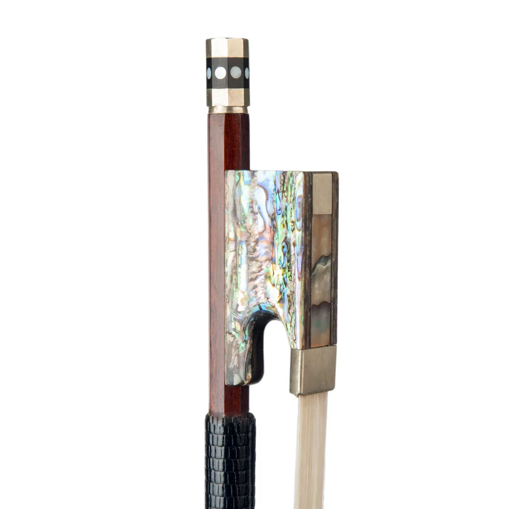 Master Grade Pernambuco Violin Bow, Full Size with Abalone Frog, Lizard ...