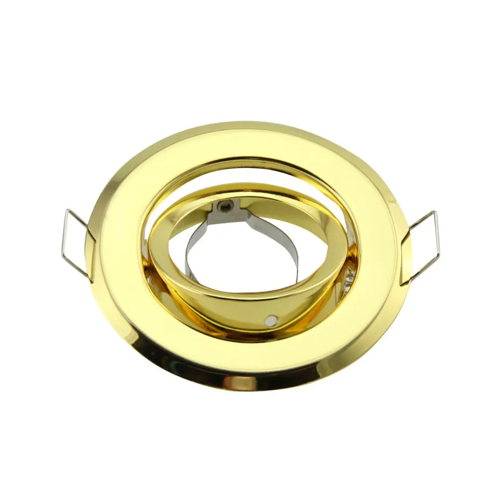 DHgate.com:Golden Round LED Downlight with Adjustable Bezel for MR16 ...