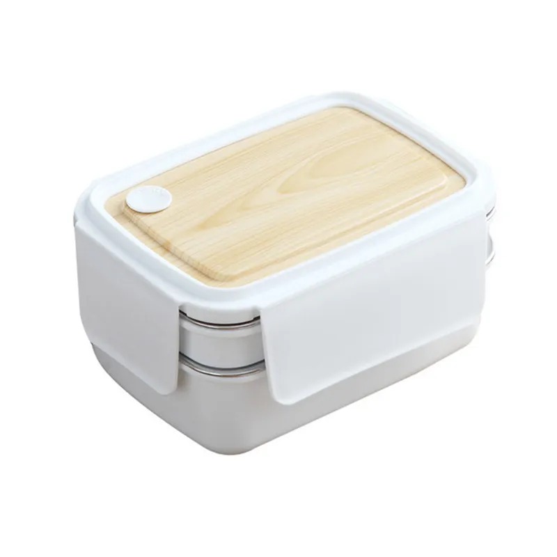 Portable Bento Box - Single & Double Layer Lunch Box, Microwave Safe ...
