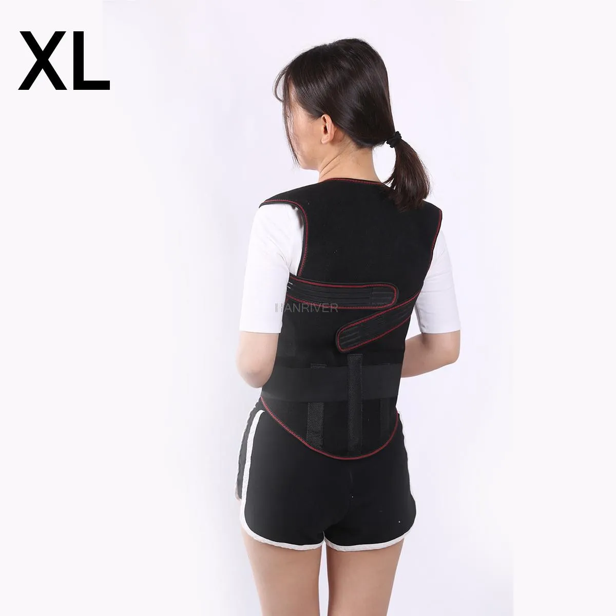 Tourmaline Self-Heating Magnetic Therapy Waist Support Belt Vest for ...