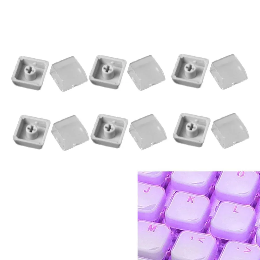 10-Pack Double-Layer Clear Keycaps: Custom MX Switch Keycap Shells for ...