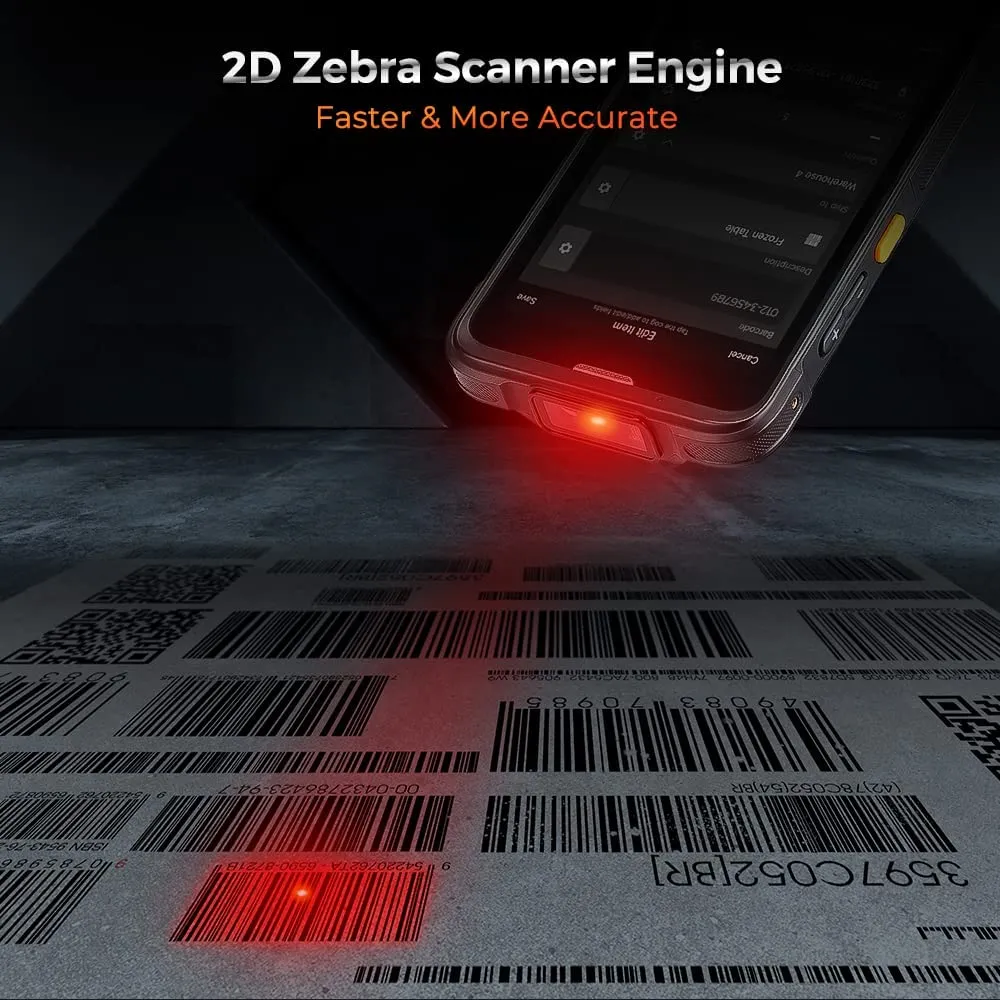Android 11 Mobile Barcode Reader with SE4710 Zebra Scanner 4G 64GB Wi ...
