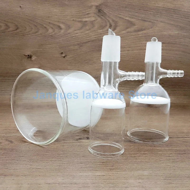 30ml-1000ml High Borosilicate Glass Filter Funnel with G3 Sand Core ...