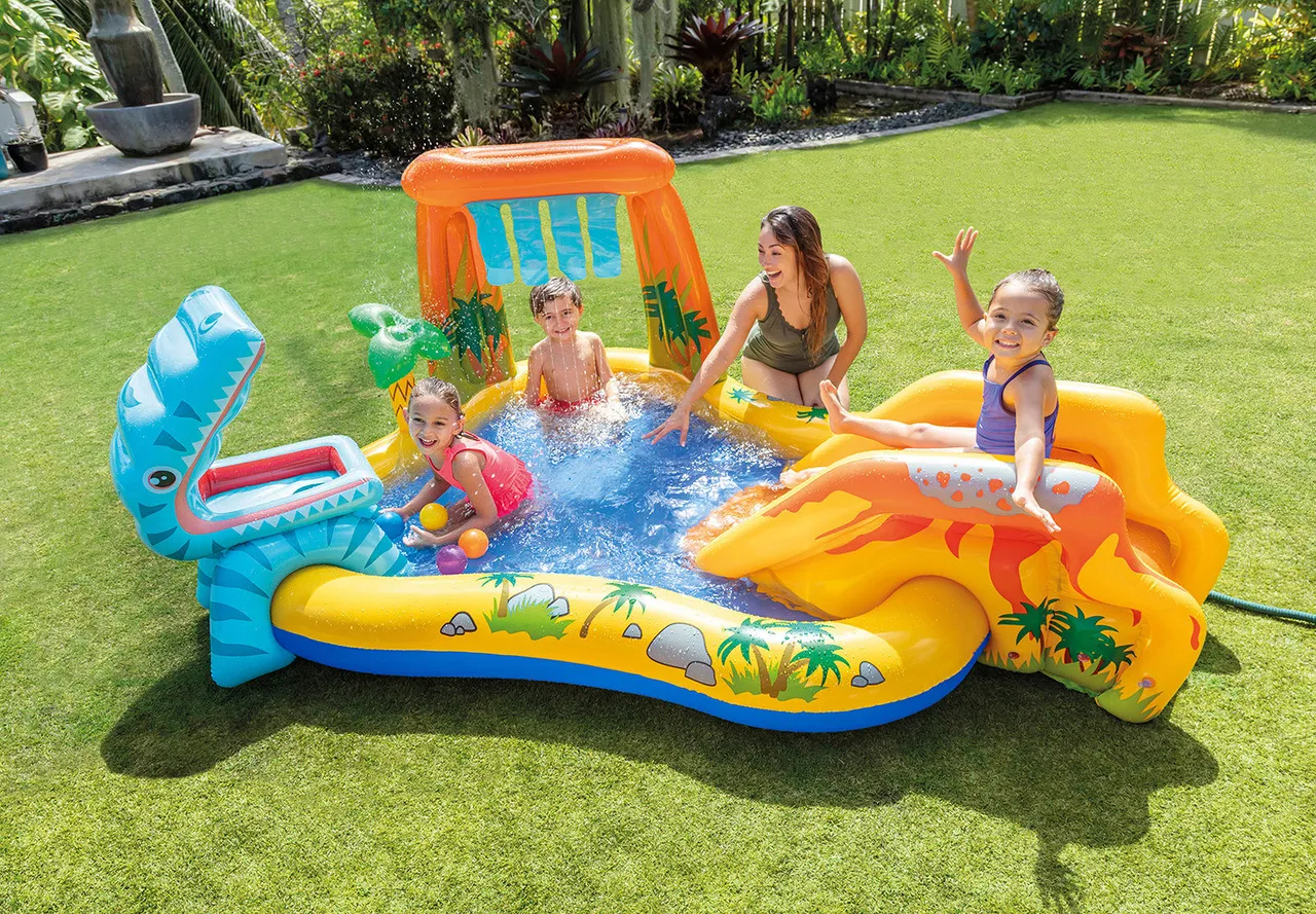 DHgate.com:Summer Children's Inflatable Pool Water Slide Backyard Water ...