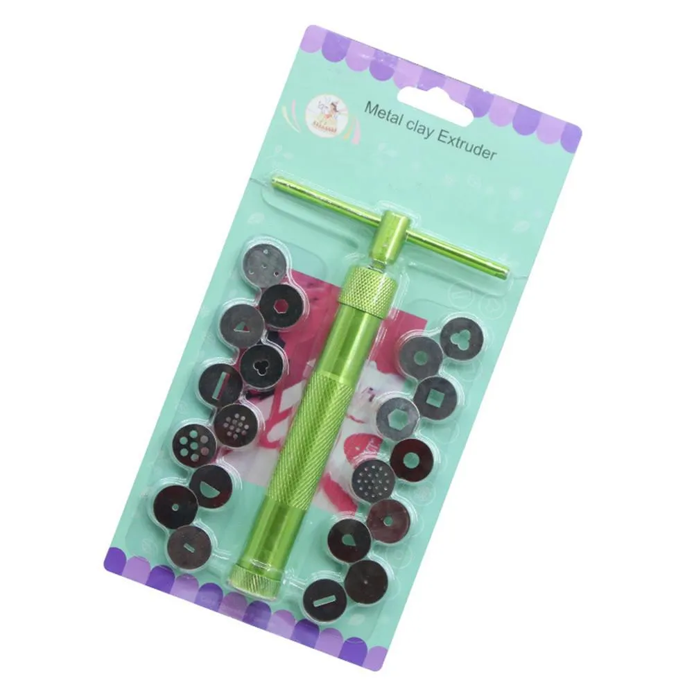 New Pottery Clay Extruders With 20 Discs Polymer Clay Sculpting Fondant ...